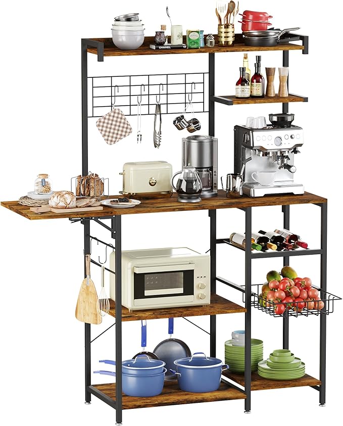 Amazon.com - AMBIRD Bakers Rack, Microwave Stand Bakers Rack with ...