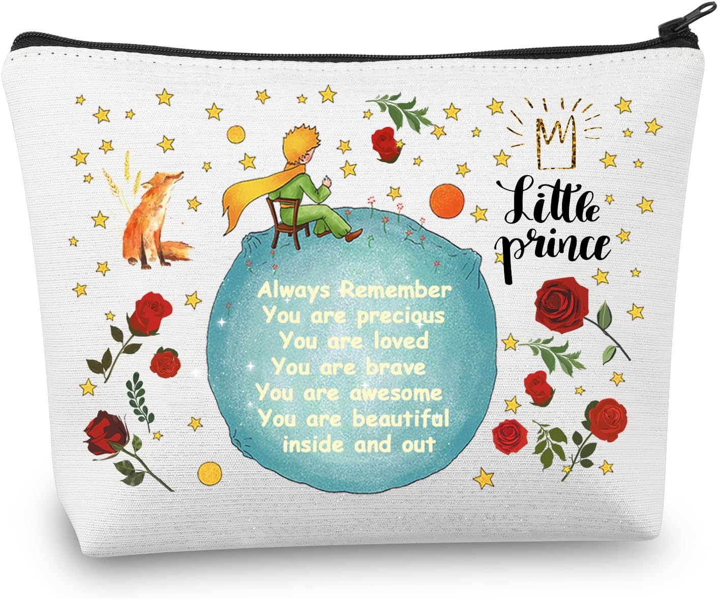 Amazon.com: CMNIM Little Prince Gift Prince Makeup Bag Little Prince ...