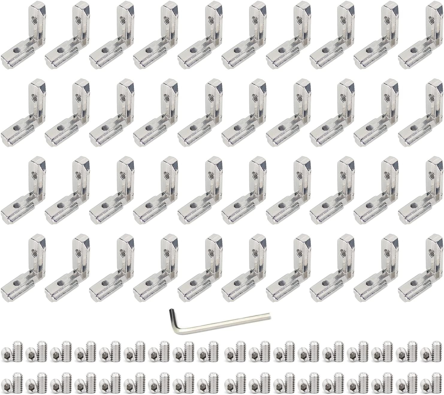 Amazon.com: FORRCKY 40Pcs/lot 2020 Extrusion Connectors 20 Series ...