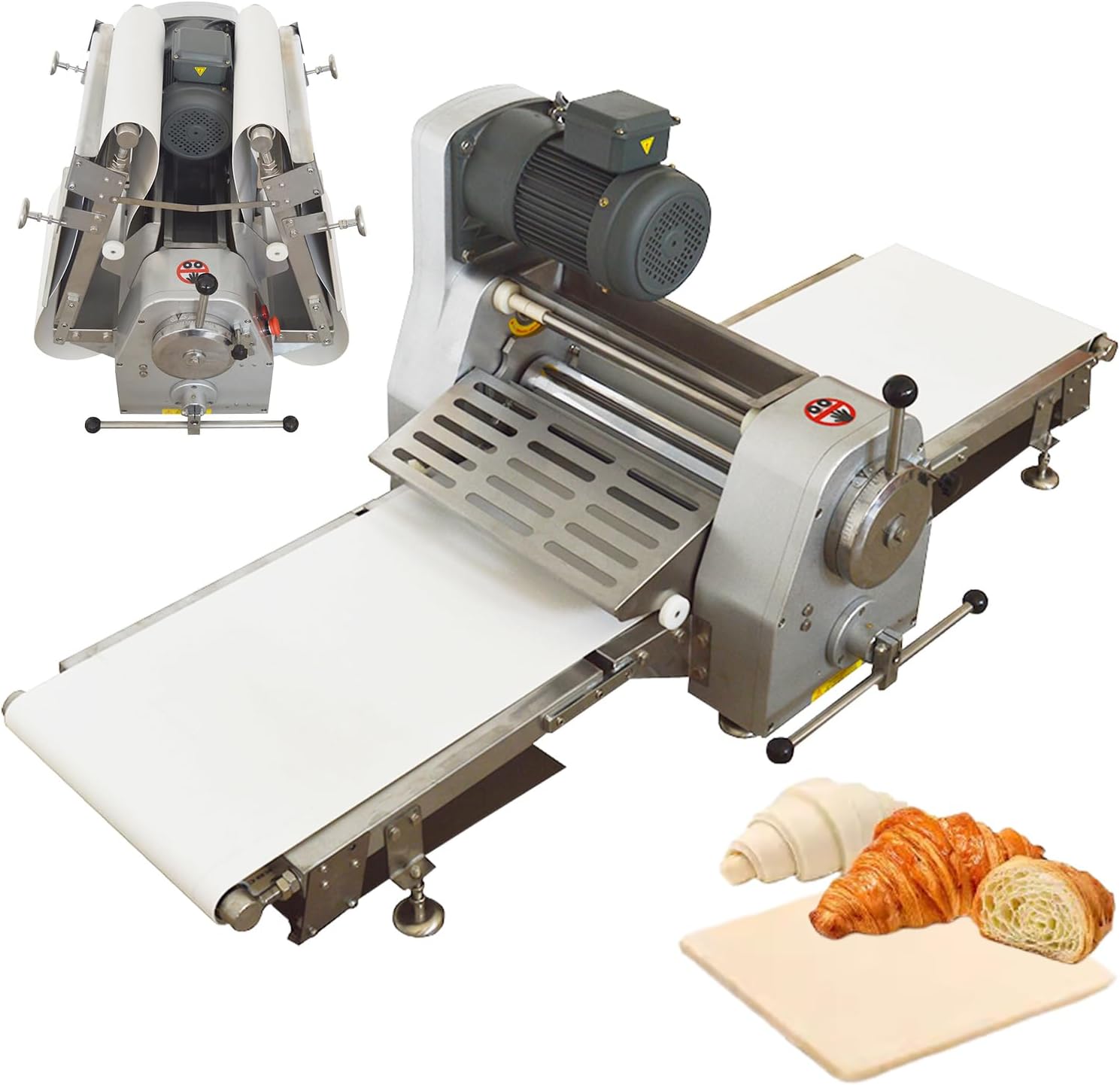 Amazon.com: INTBUYING Countertop Dough Sheeter Machine 20''x71 ...