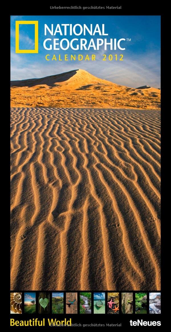 2012 National Geographic Beautiful World Slim Poster Calendar: unknown ...
