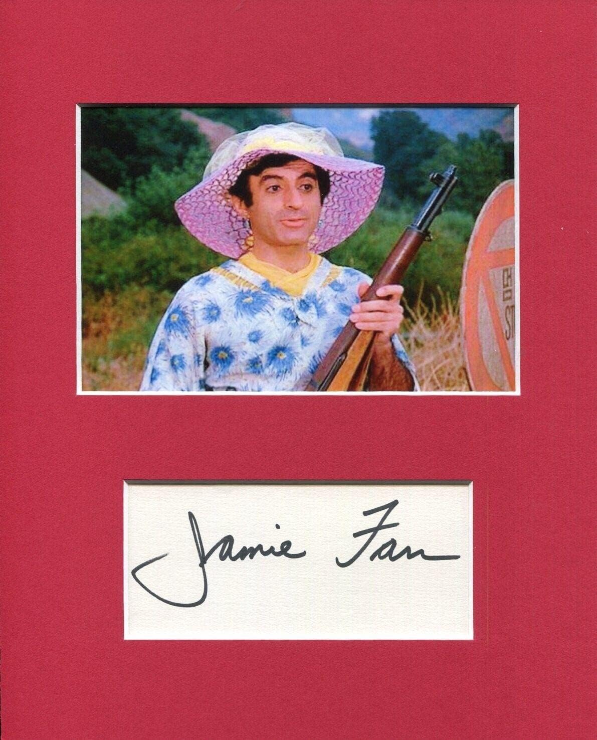 Jamie Farr MASH Star Klinger Signed Autograph Photo Display - Movie Cut ...