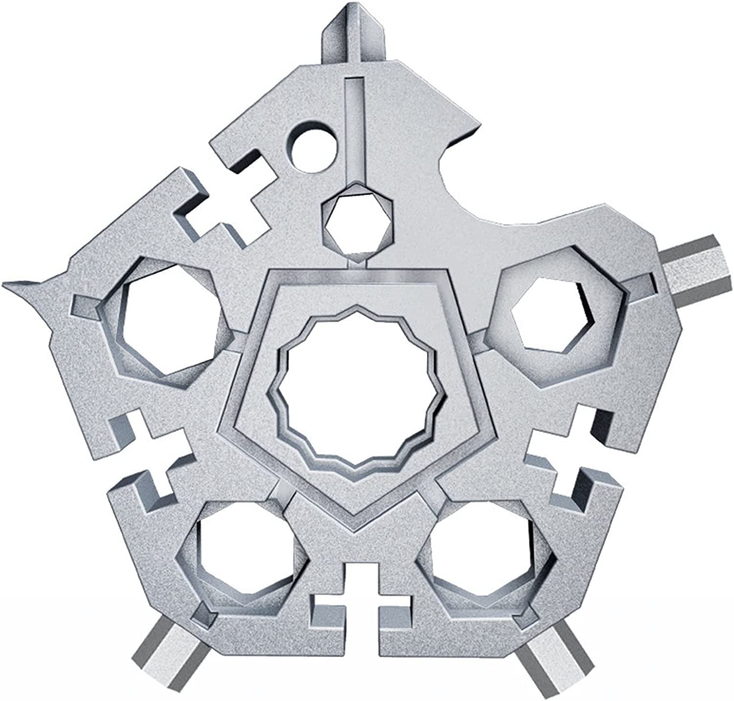 18-in-1 Snowflake Multi Tool,Incredible Tool,Snowflake Multitool 23 in 1 Pentagonal Pocket Tool ...