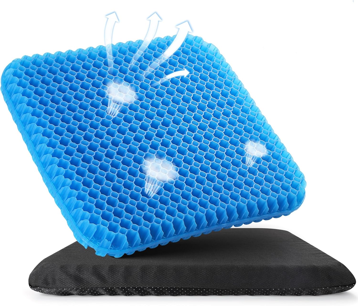 Gel Seat Cushion, 5cm Double Thicker Breathable Gel Seat Cushion for ...