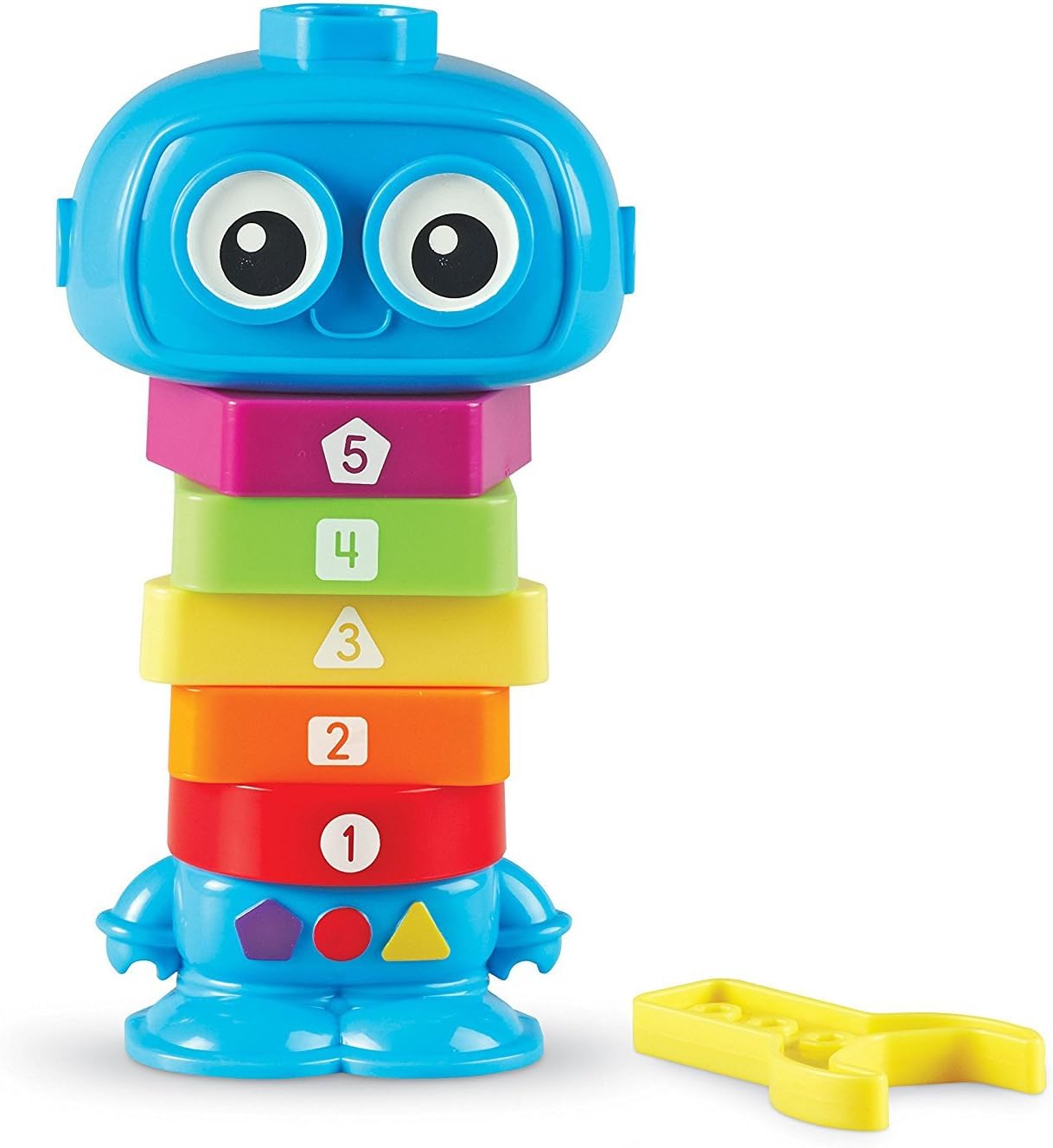 Amazon.com: Learning Resources Count & Build TotBot, Fine Motor Toy ...