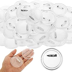 Amazon.com: YAYODS 100 Pcs Blank Button Pins 2.25 inch/58mm DIY Photo ...