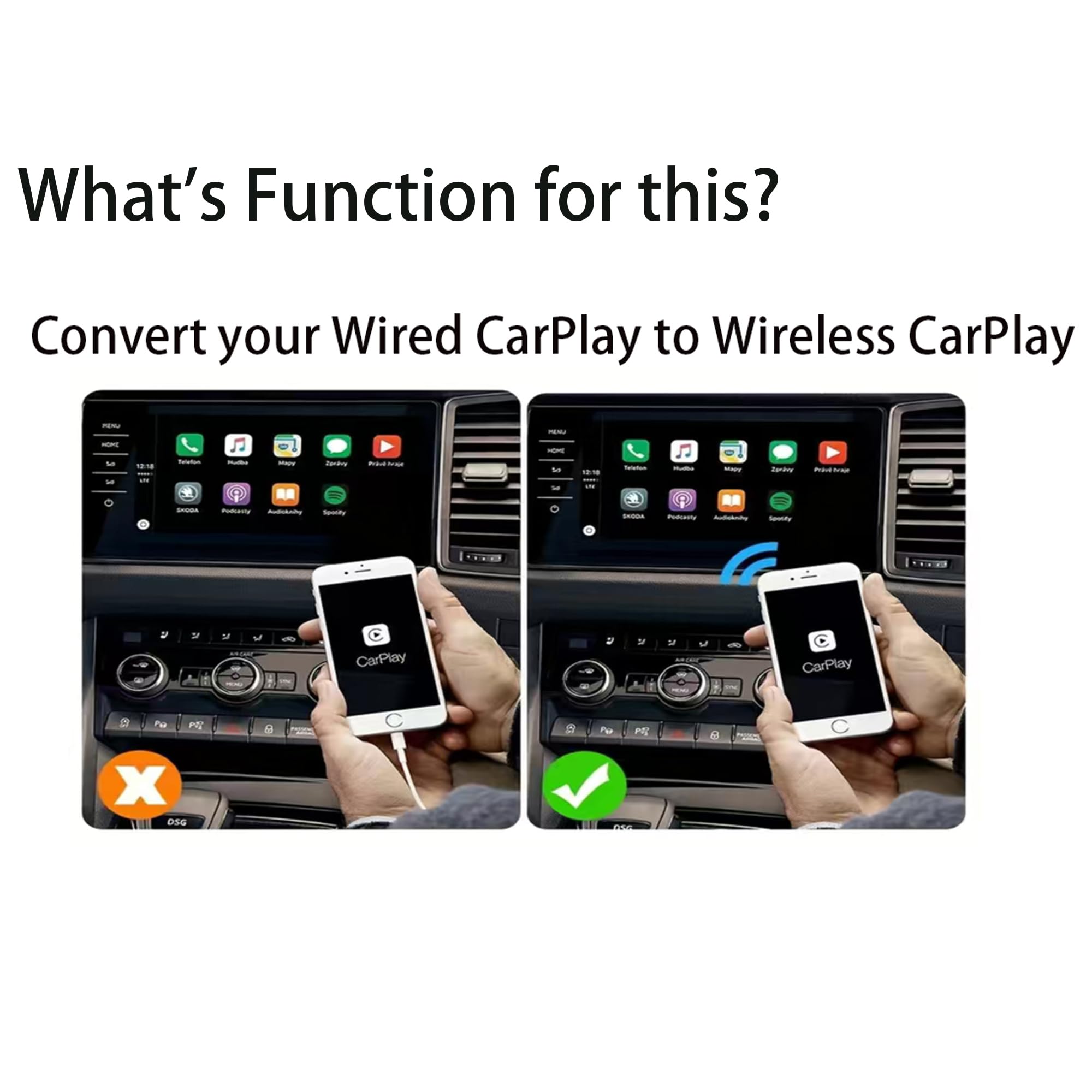 Snapklik.com : Wireless CarPlay USB Dongle Adapter Fastest And Compact ...