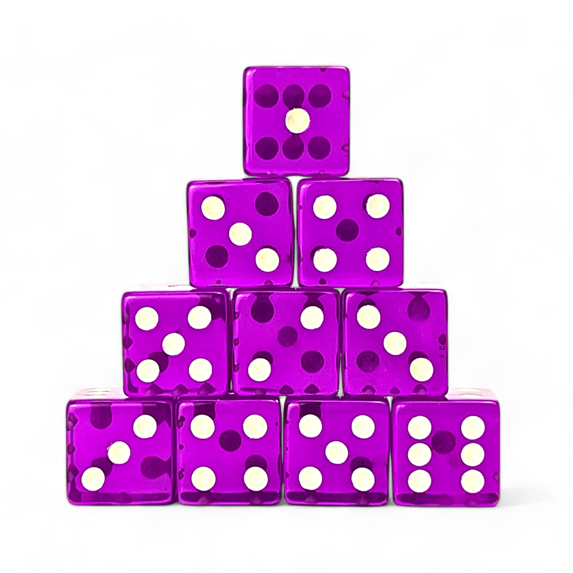 Amazon.com: Luck Lab 10 Piece 19 mm Dice Pack - Acrylic and Translucent ...