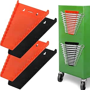 Amazon.com: Okllen 4 Pack Magnetic Wrench Organizer Tray, 48-Slot ...