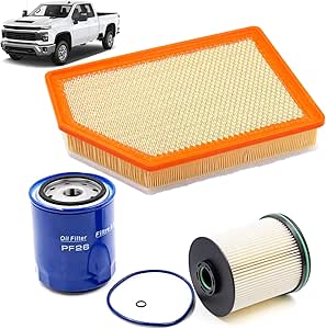 Amazon.com: Diesel 6.6L Duramax Filter Kit with Oil/Air/Fuel Filters ...