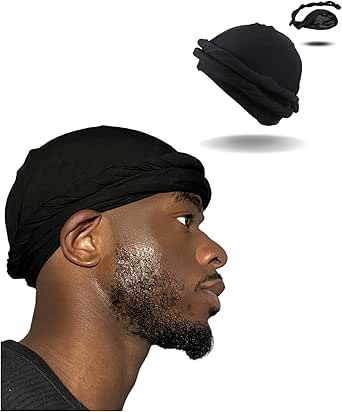 TURBANS BY THOMPSON Men's Turban Black at Amazon Men’s Clothing store