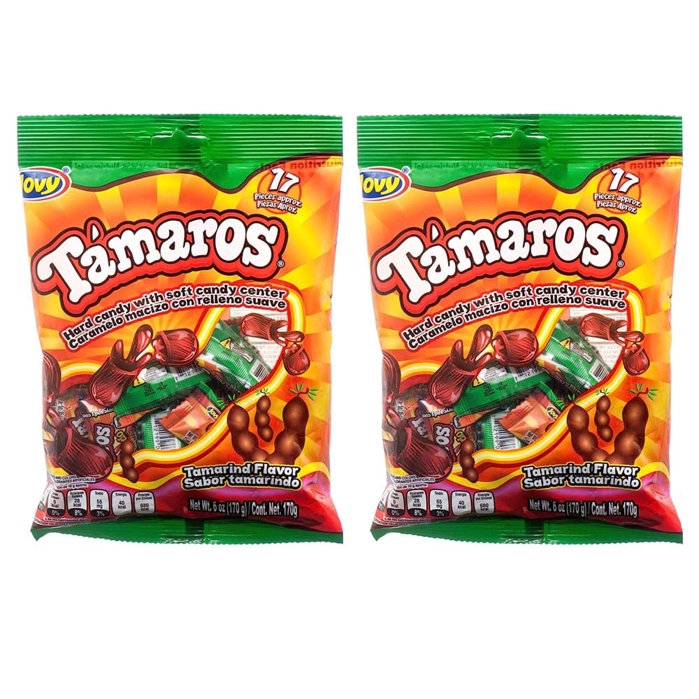 Amazon.com : 34 Pc Tamaros Tamarindo Caramelo Hard Chewy Candy Dulce ...