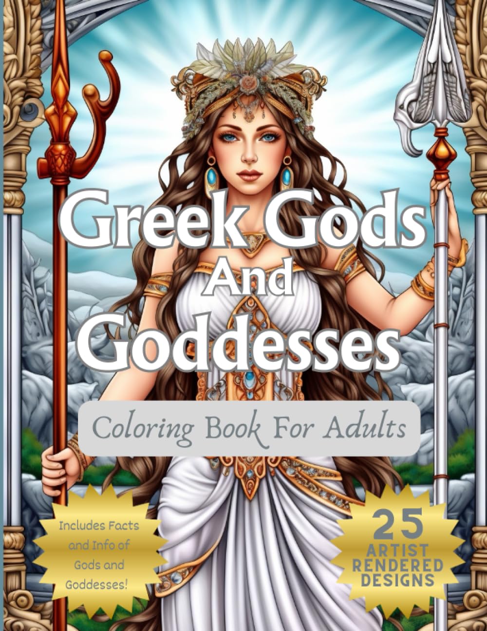 Amazon.com: Greek Gods and Goddesses Coloring Book For Adults (Learn ...