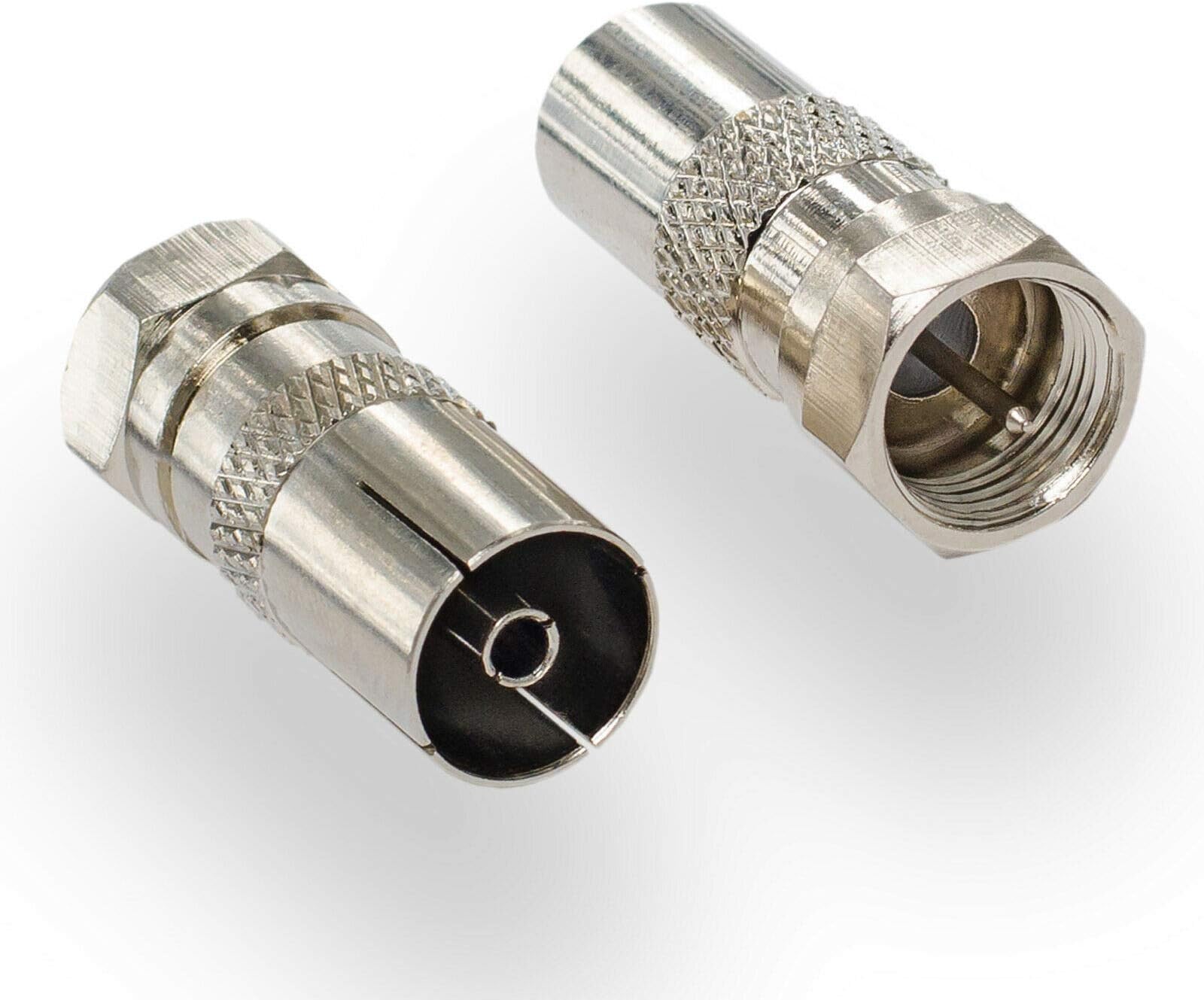 HB-DIGITAL SAT-Antennen-Adapter: F-Stecker zu IEC-Buchse Koaxial TV ...