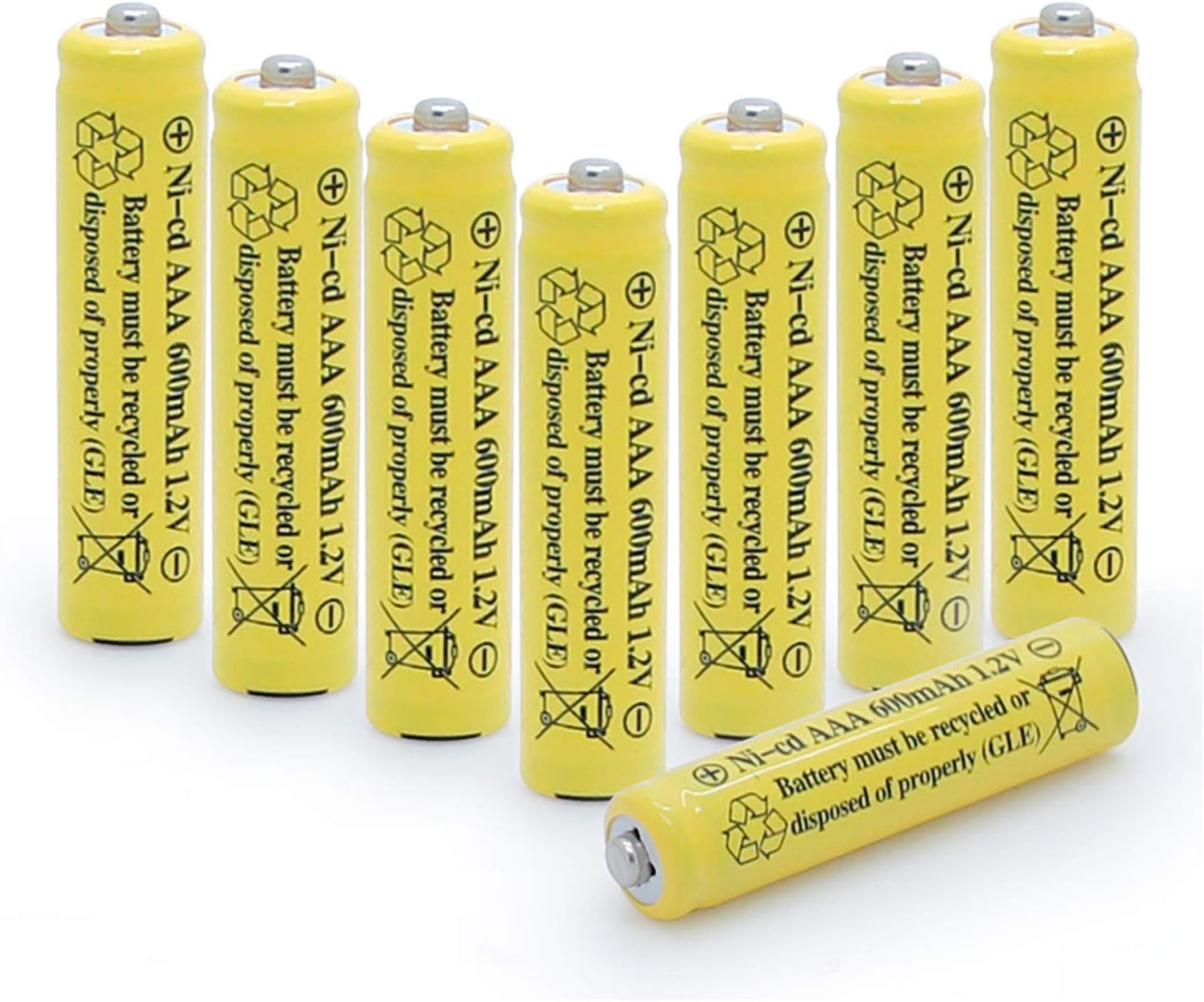 QBLPOWER NiCd AAA 1.2V 600mAh Triple A Rechargeable Batteries for ...