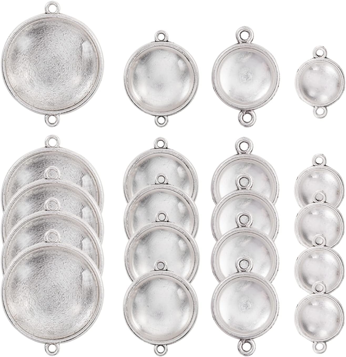 Amazon.com: UNICRAFTALE 20 Sets Cabochon Pendants 304 Stainless Steel ...