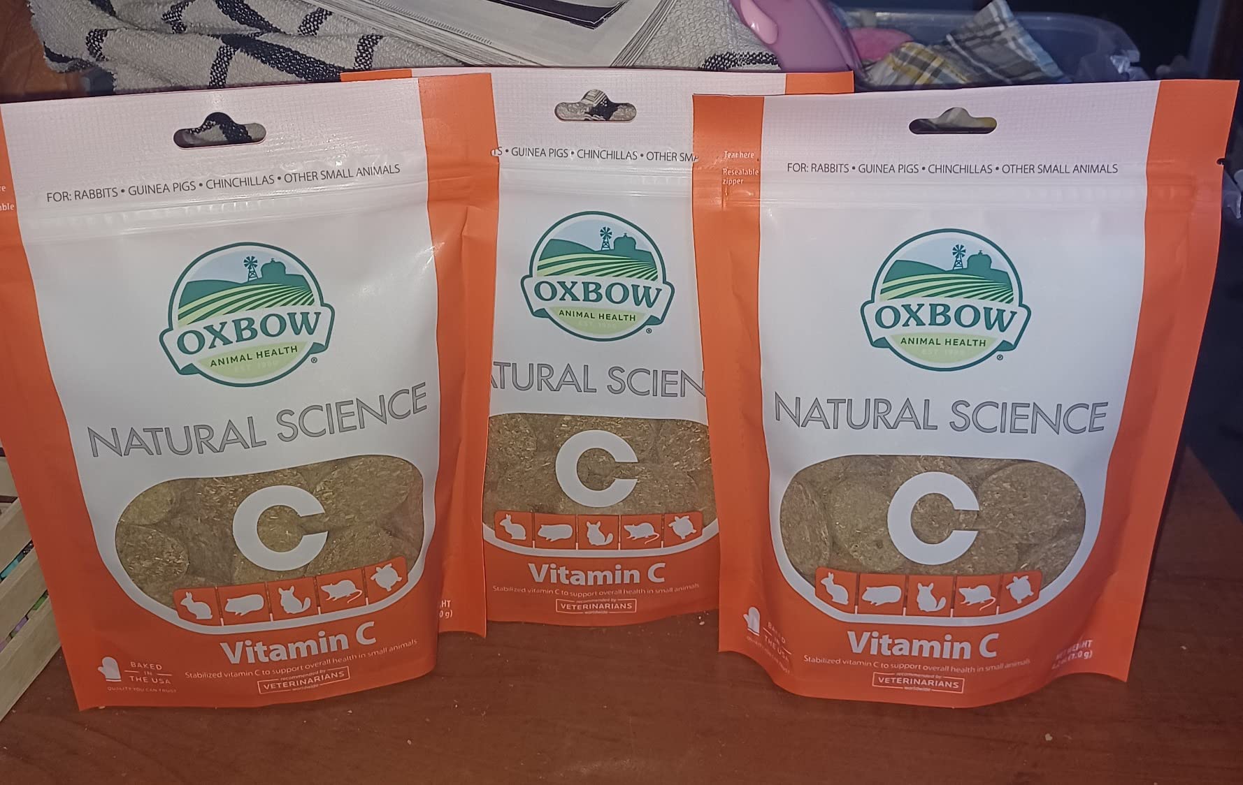 (3 Pack) Oxbow Natural Science Small Animal Vitamin C Supplement - 60 ...