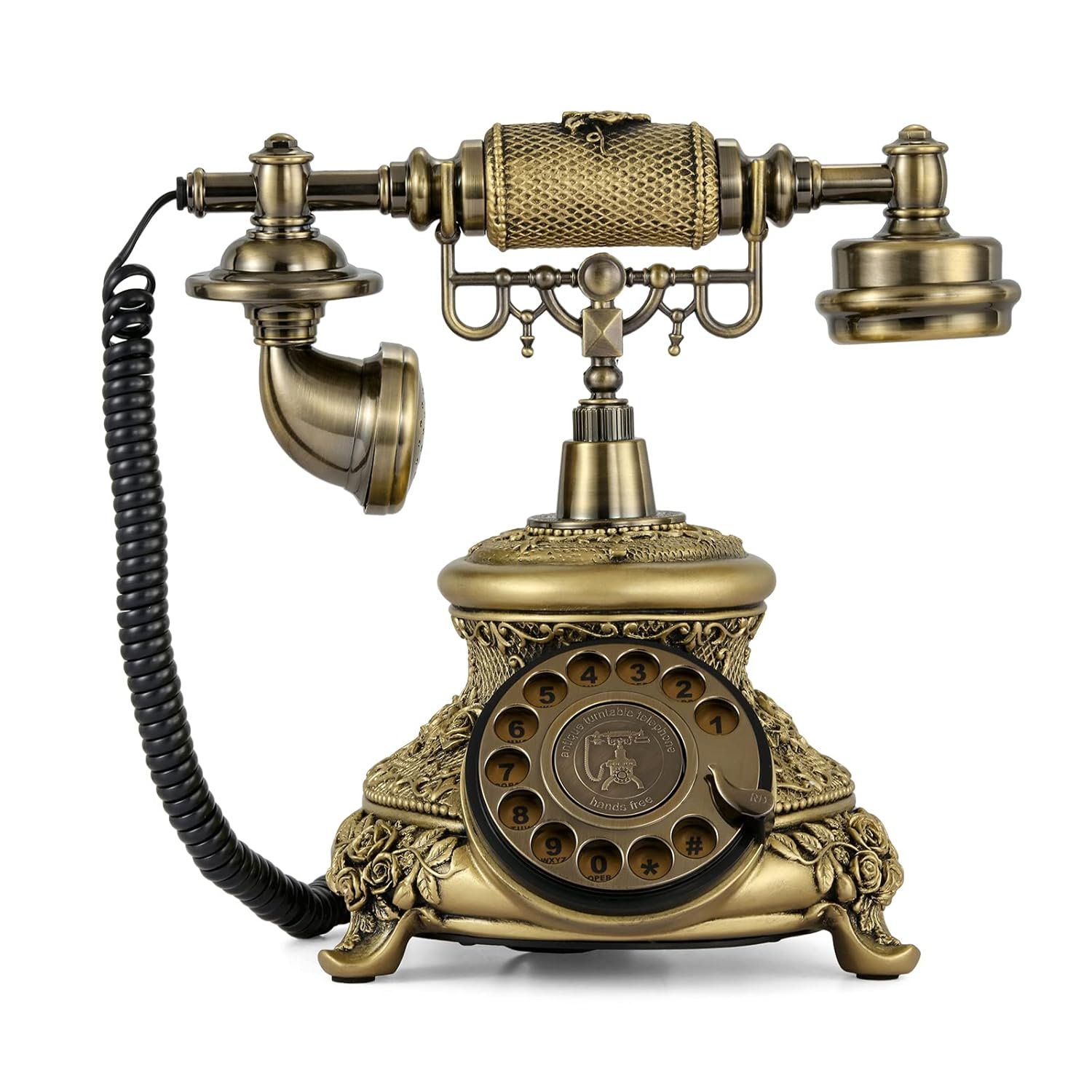 Dyna-Living Vintage Telephone Antique Phone Rotary Old Fashion Phone ...