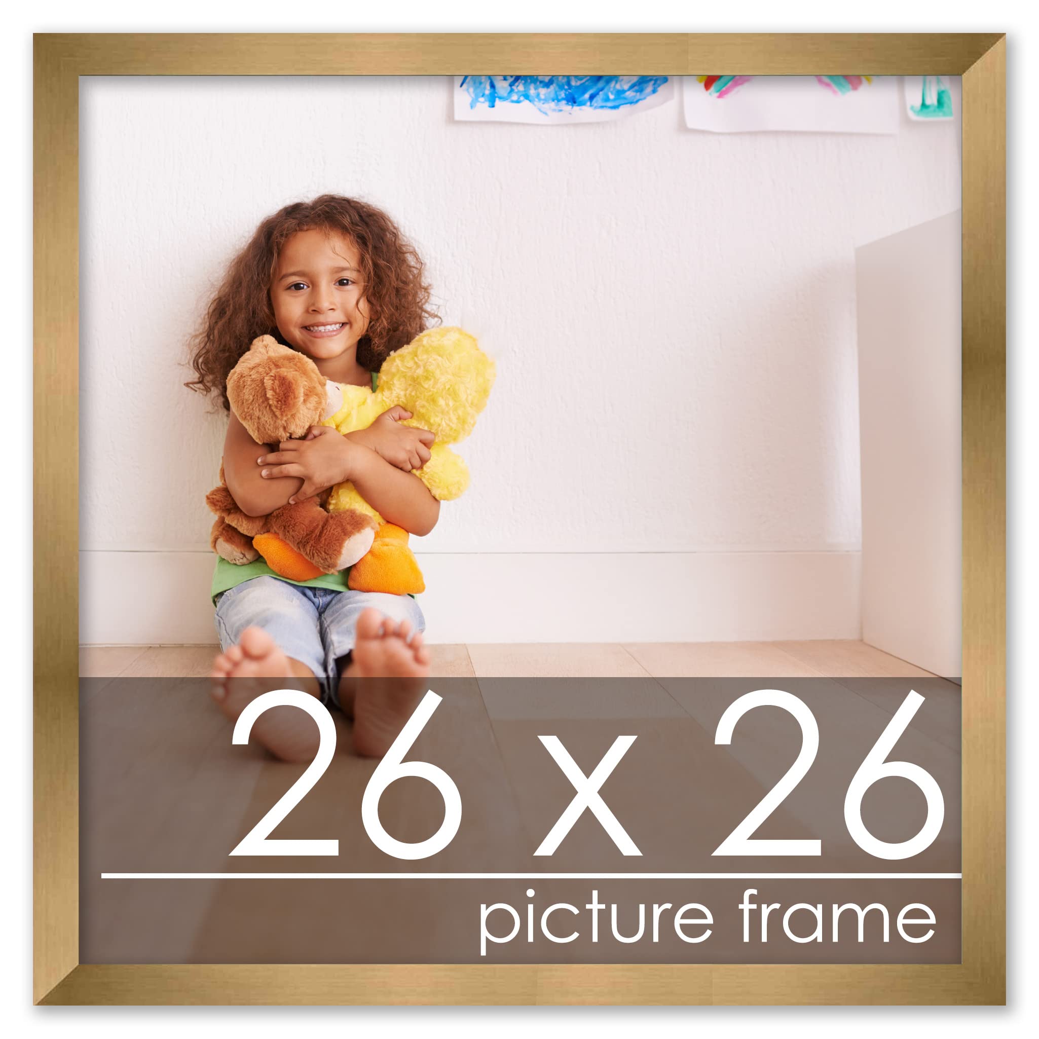 Amazon.com - Poster Palooza 26x26 Frame Gold Bronze Wood Picture Square ...