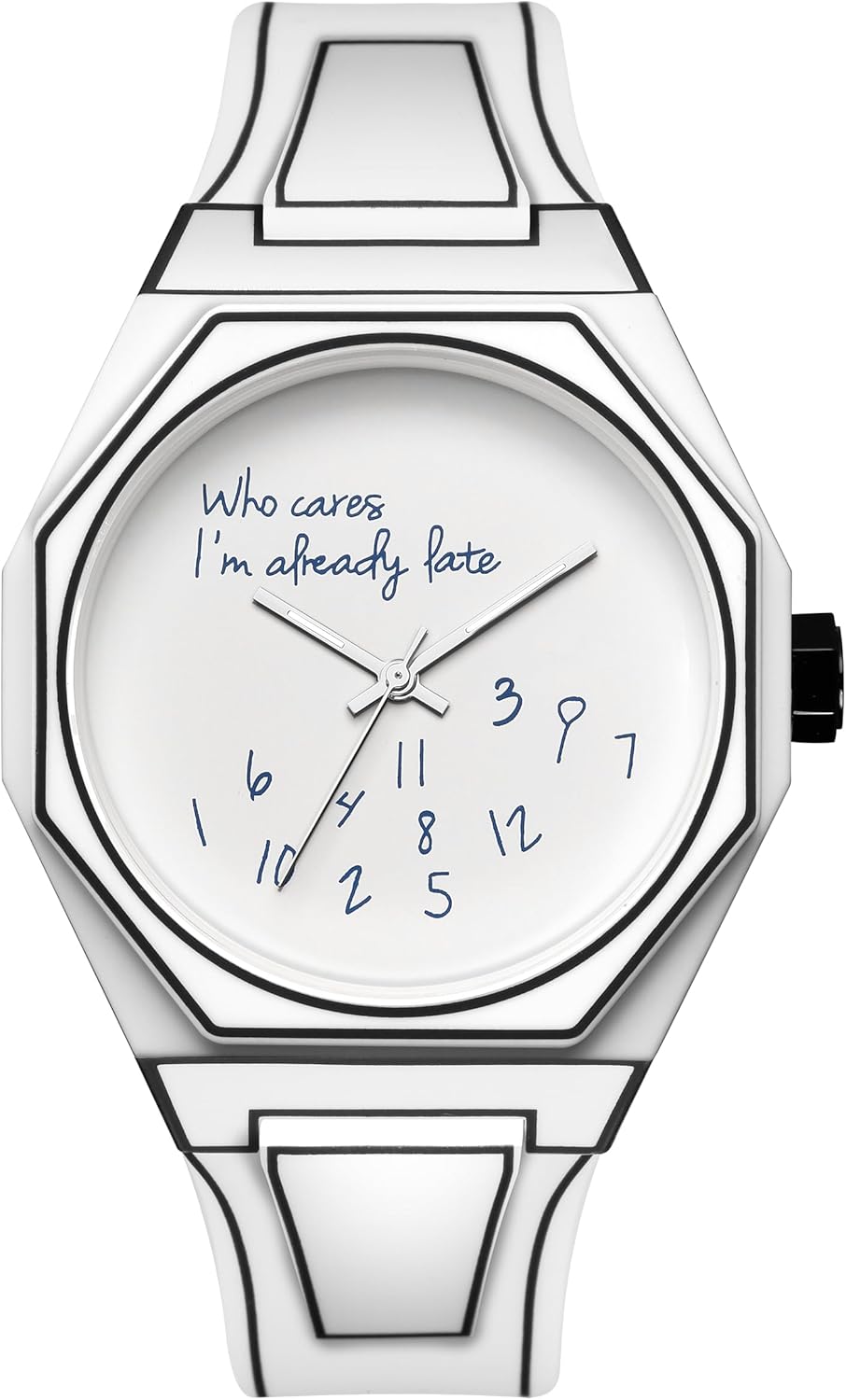 Amazon.com: GORBEN Who Cares I'am Already Late Creative Sketch Watch ...