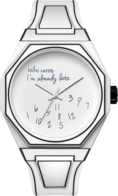 Amazon.com: GORBEN Who Cares I'am Already Late Creative Sketch Watch ...