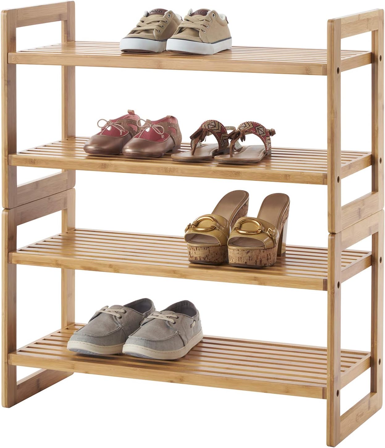TRINITY Shoe Rack (2 Pack), Bamboo : Amazon.ca: Home