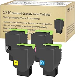 Amazon.com: C310 Standard Yield Toner Cartridge 006R04356 006R04357 006R04358 006R04359 ...