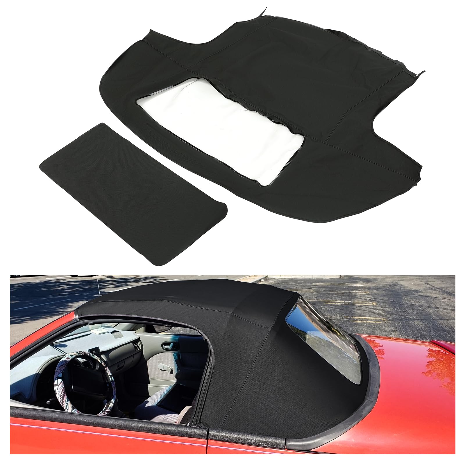 HECASA Convertible Soft Top Compatible with 1990-1993 Geo Metro ...