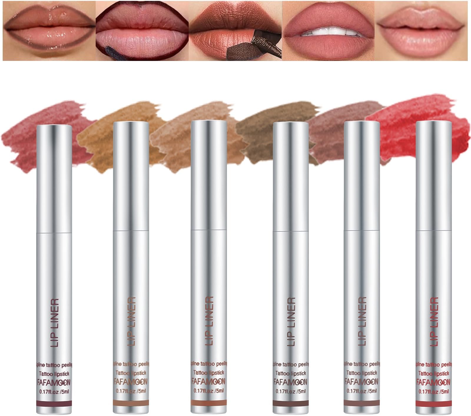 Amazon.com : Pakivs 3Pcs Removable Lip Liner Set,Pencil-Peel Off Lip ...