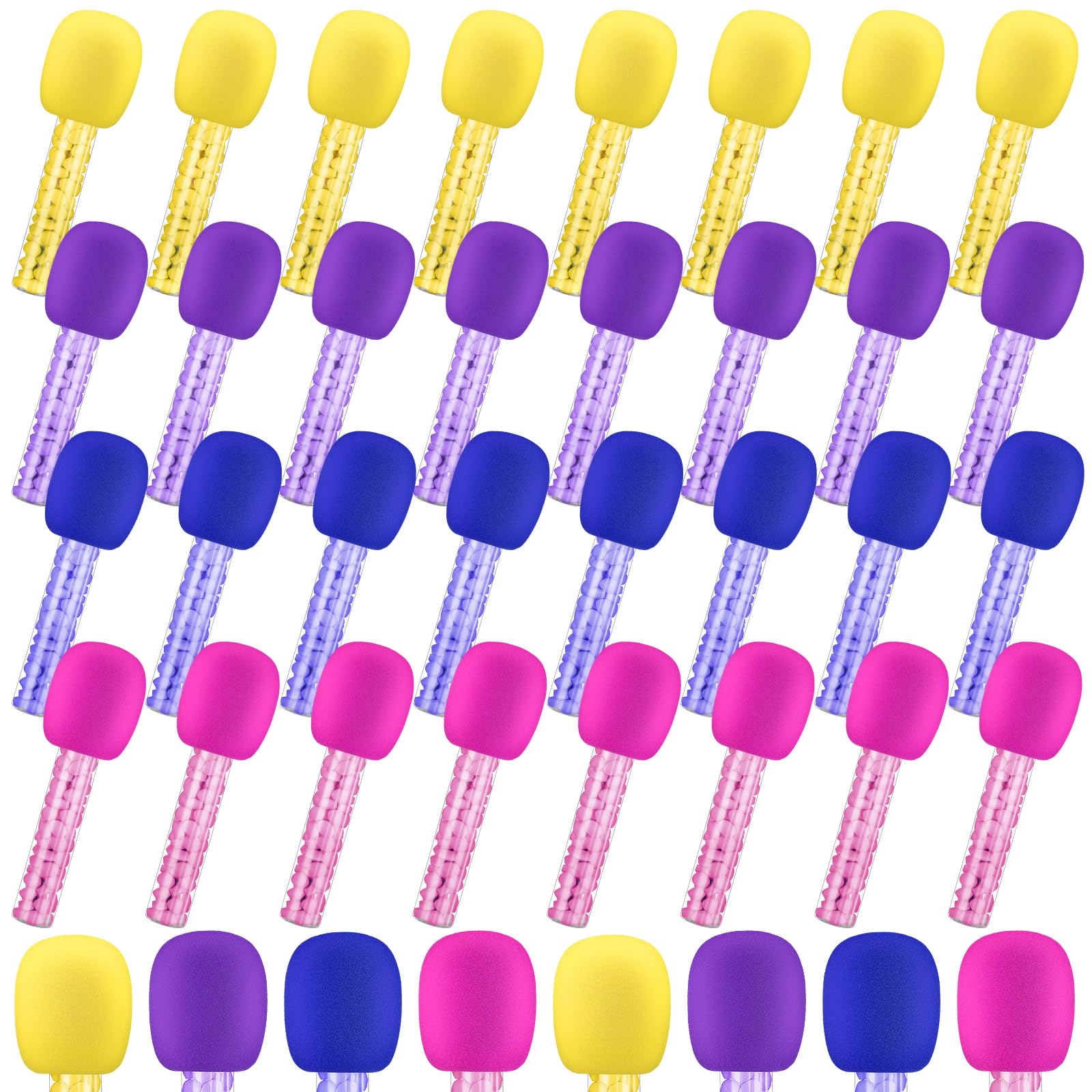 Amazon.com: Youdaju 40 Sets Microphone Candy Tubes Plastic Toy ...