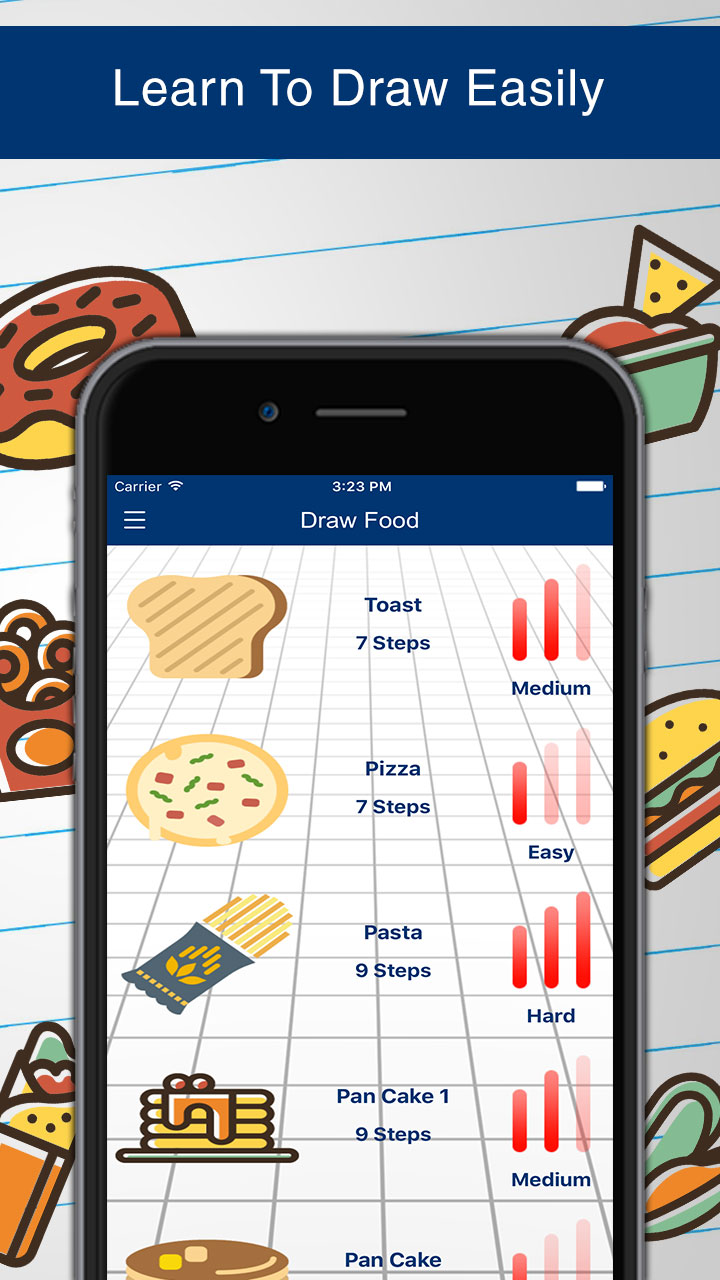 How to Draw Food - App on Amazon Appstore