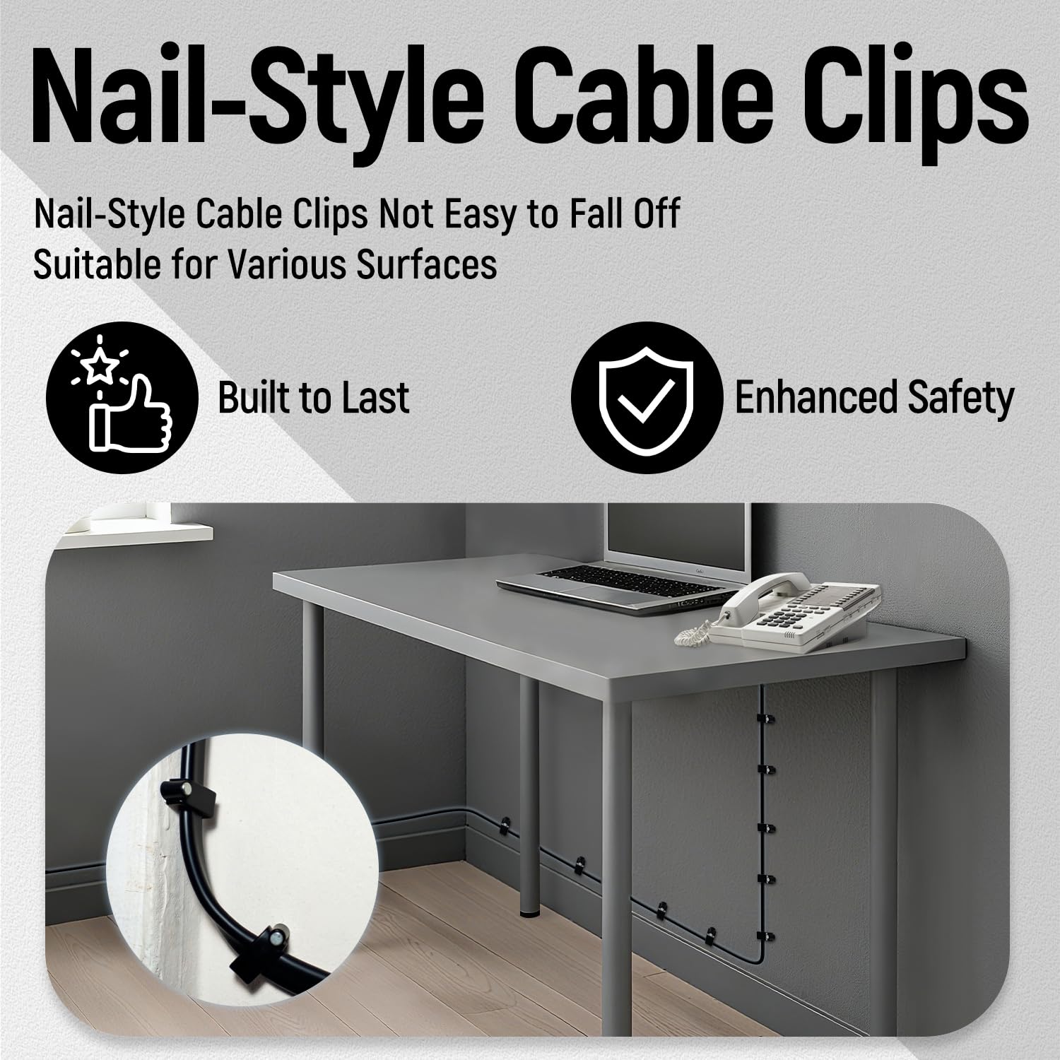 Snapklik.com : Uvital Phone Extension Cord 100 FT, Long Telephone ...