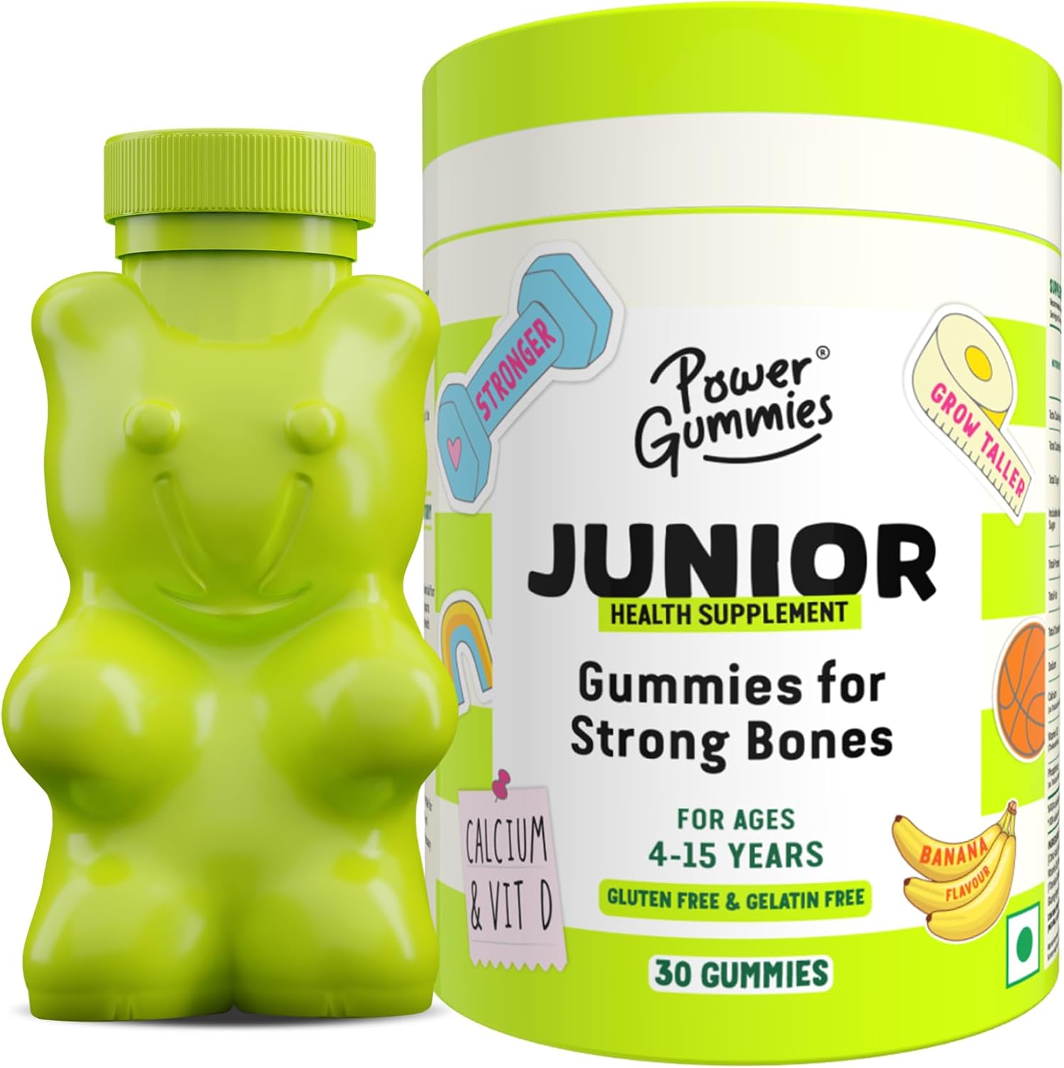 Amazon.com: Power Gummies Junior for Strong Bones | Calcium, Phosphorus ...