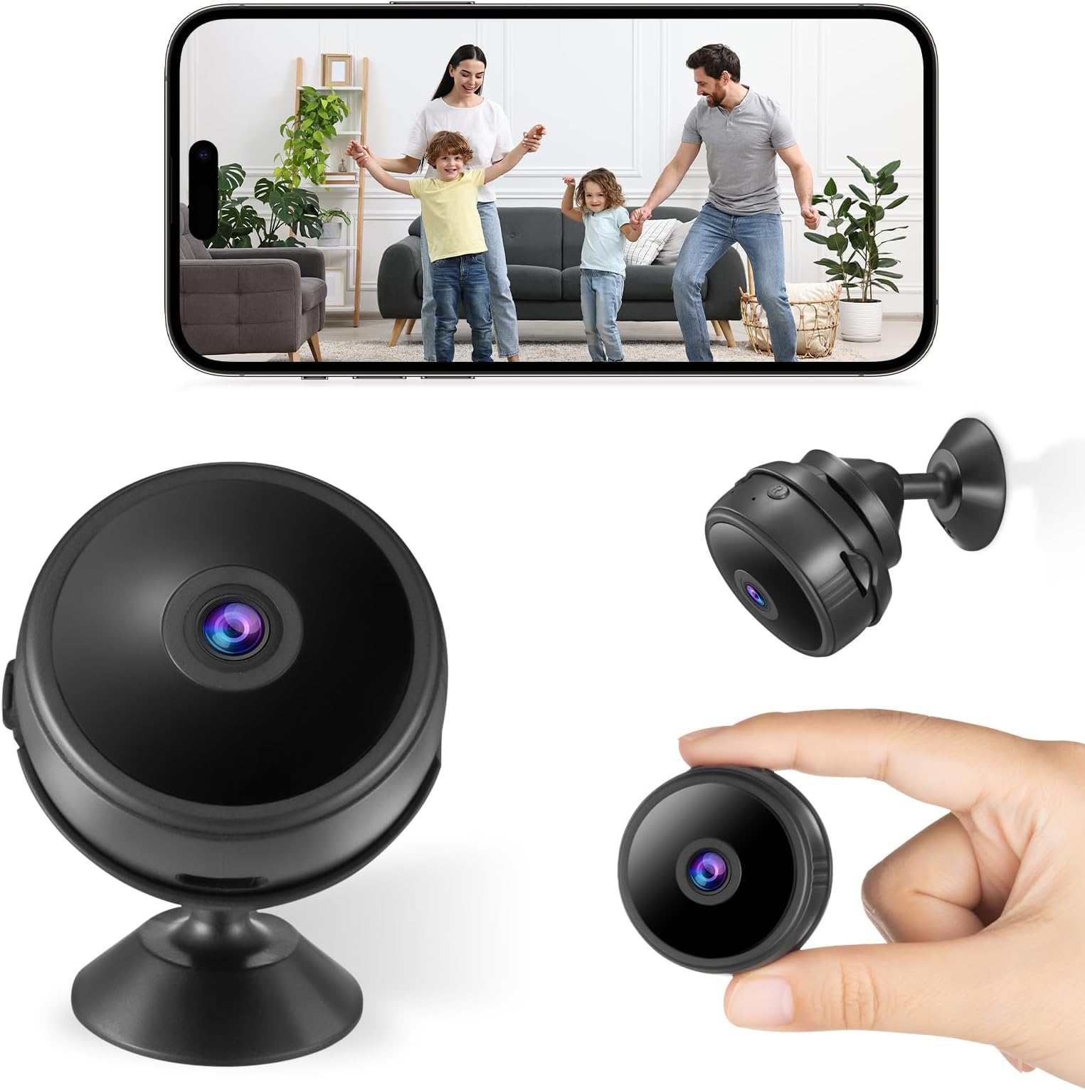Mini Caméras Espion WiFi Camera Espion - Caméra Cachée, 1080P ...