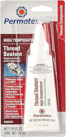 Permatex 59235 High Temperature Thread Sealant, 50 ml Tube : Amazon.ca ...