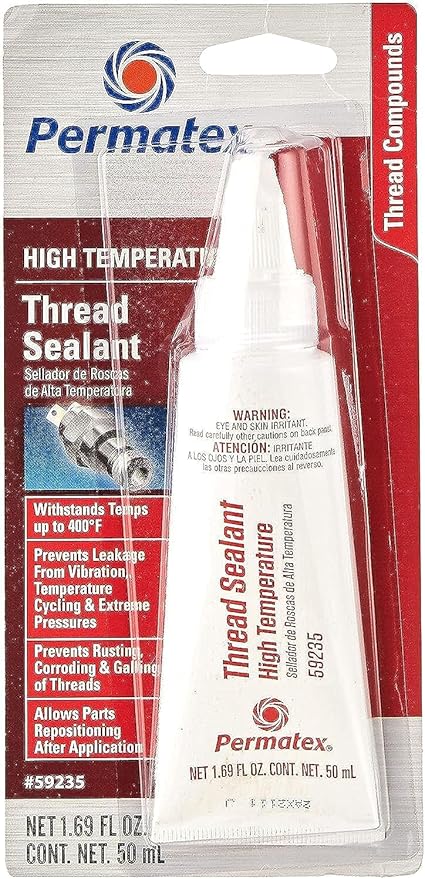 Permatex 59235 High Temperature Thread Sealant, 50 ml Tube : Amazon.ca ...