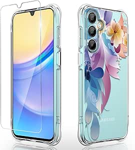Amazon.com: Osophter for Samsung Galaxy A16 5G Case: Women Girls Flower Floral with Screen ...