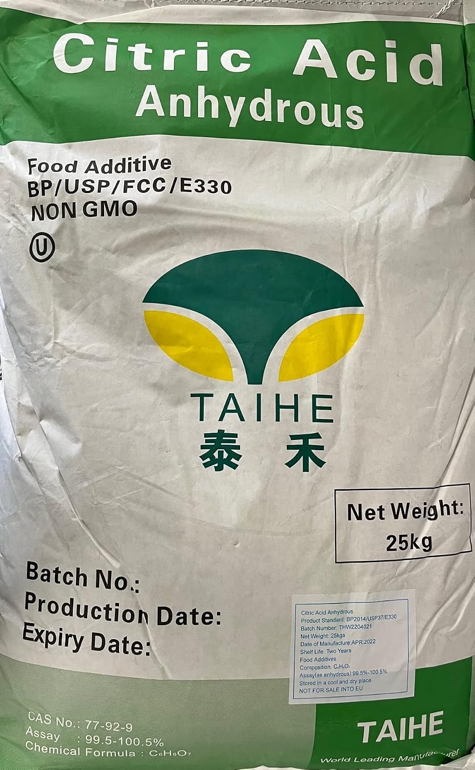 25kg Citric Acid Anhydrous Fine - 100% Food Grade : Amazon.co.uk: Grocery