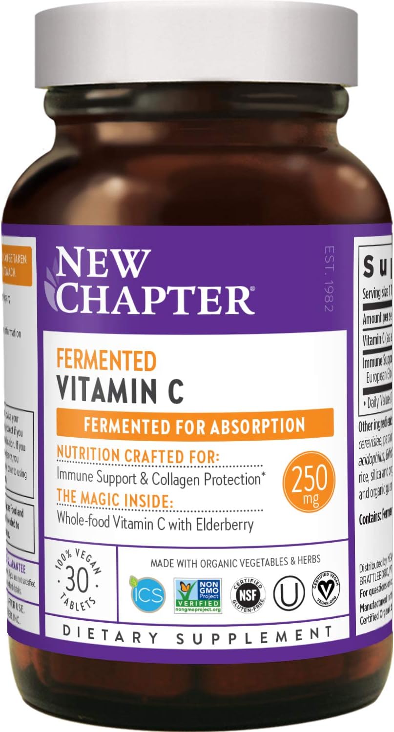 Amazon.com: New Chapter Fermented Vitamin c, 30 Count : Health & Household