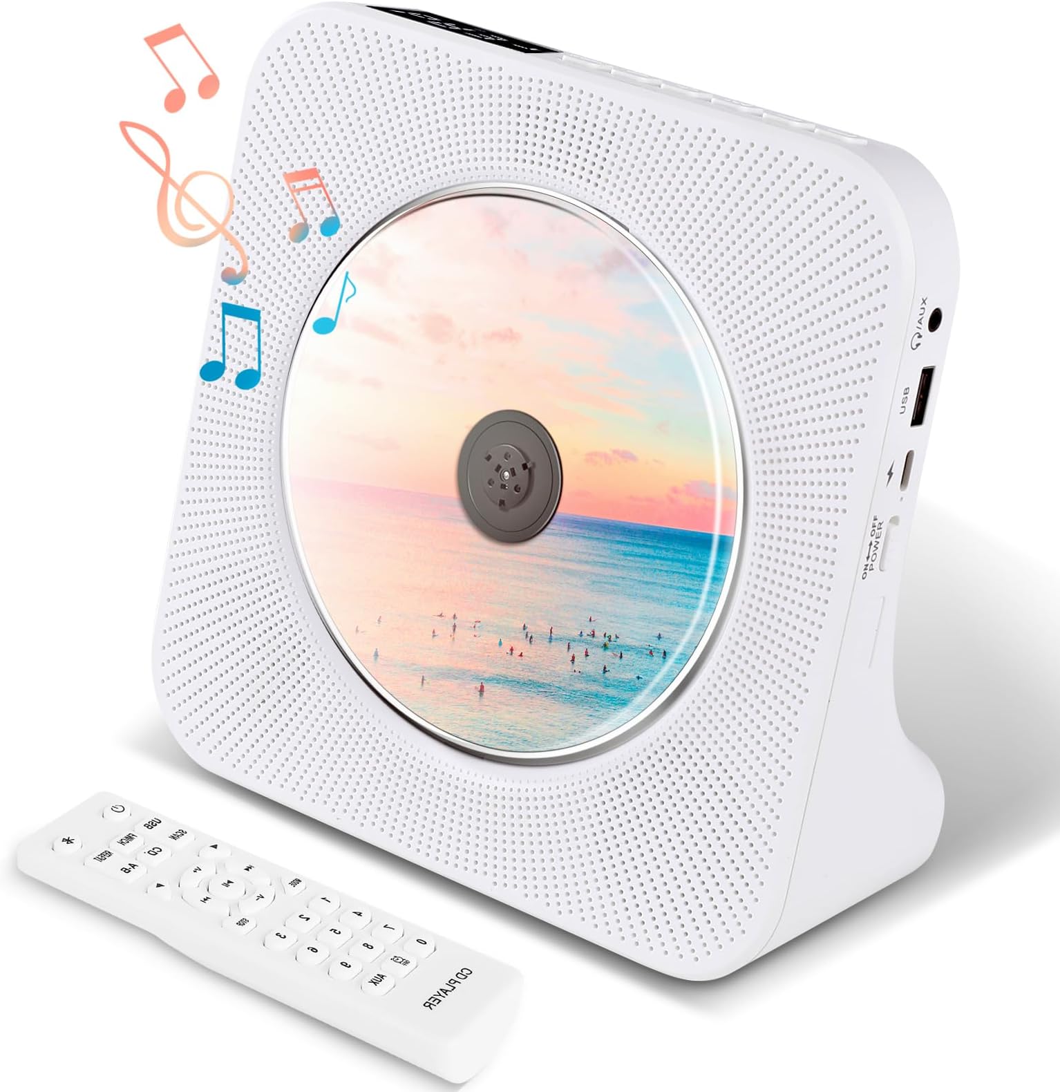 Reproductor de CD portátil con altavoz HiFi, reproductores de CD ...