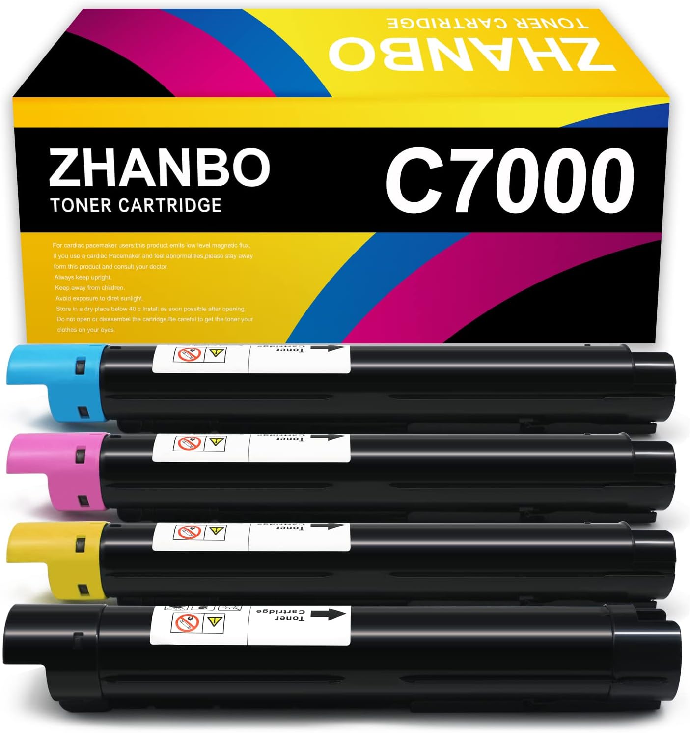 ZHANBO Remanufactured Versalink C7000 Toner Cartridge Black Cyan ...