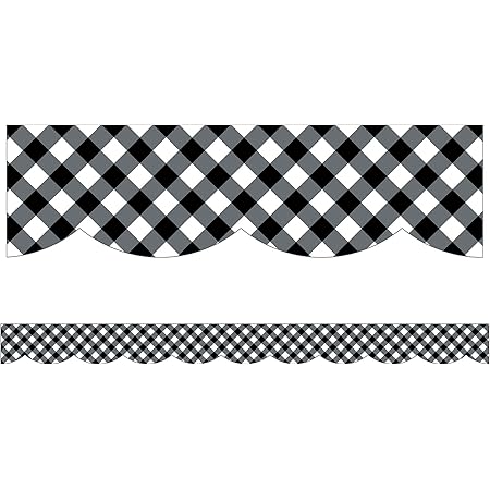 Amazon.com: Schoolgirl Style Simply Stylish Black and White Bulletin ...