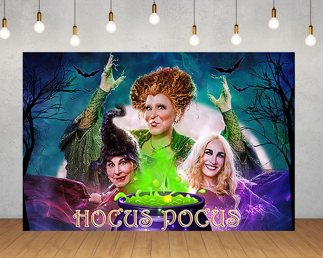 Amazon.com : Witch Backdrop for Halloween Party Decorations Hocus Pocus ...