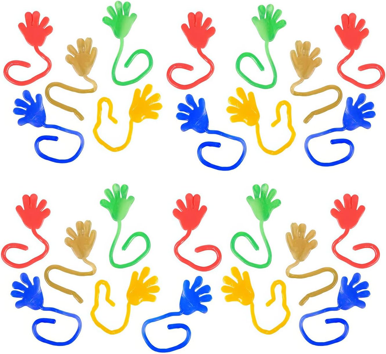 Amazon.com: ArtCreativity Glitter Sticky Hands for Kids, Pack of 24 ...