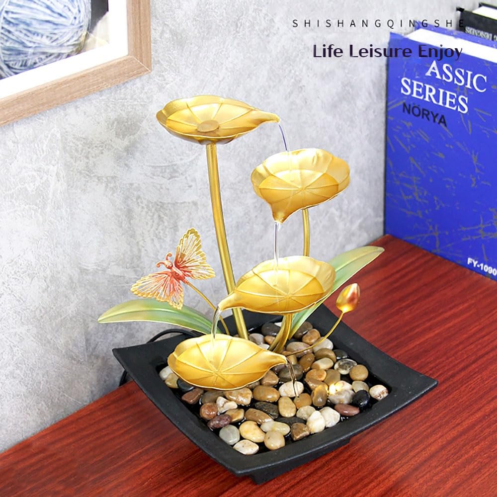 Snapklik.com : Waterfall Fountain Indoor,3 Tier Metal Waterfall ...