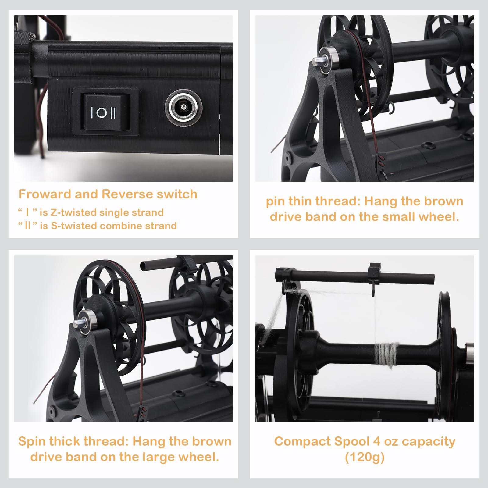 Snapklik.com : Oztwel Electric Wool Yarn Winding Machine