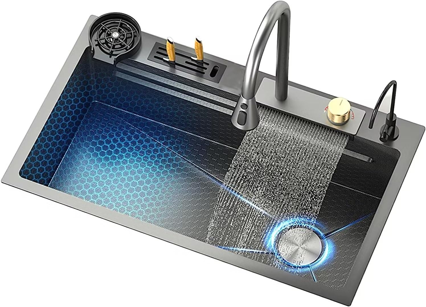 Amazon.com: JINGTAO Kitchen Sink, 304 Stainless Steel Nano Home ...