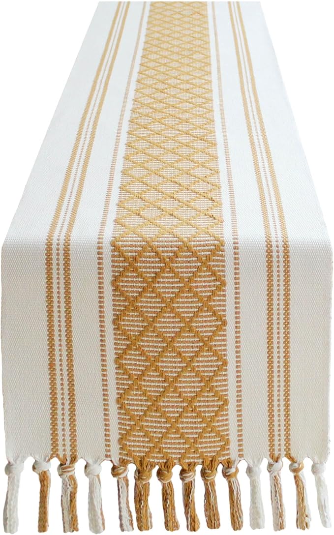 Amazon.com: Boho Table Runners Farmhouse Table Runners Woven Table ...
