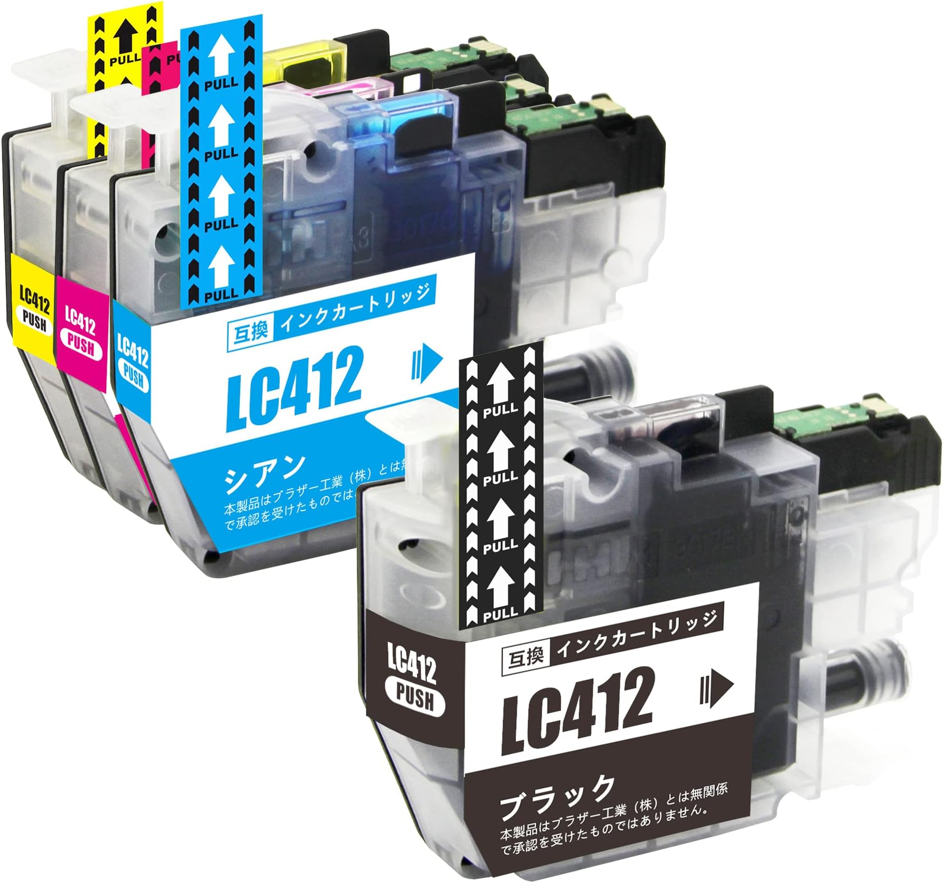 Amazon.co.jp: Generic Brother LC412-4PK 互換インクカートリッジ ブラザー インク LC412 最新IC ...