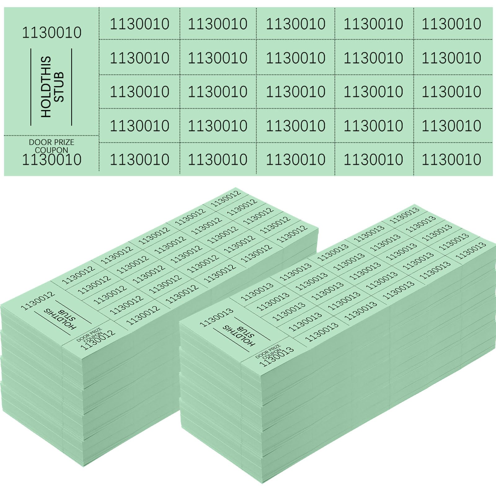 Amazon.com : Kosiz 1000 Sheets 25 Bid Raffle Ticket Numbers Auction ...